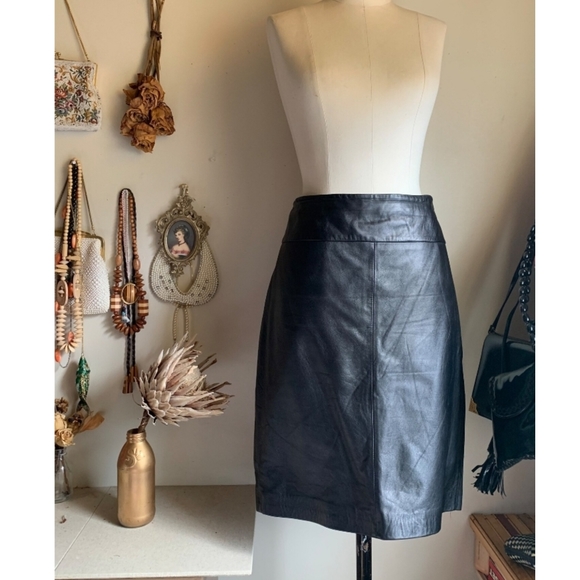 Cache | Skirts | Cache Leather Skirt Lamb Nwt | Poshmark